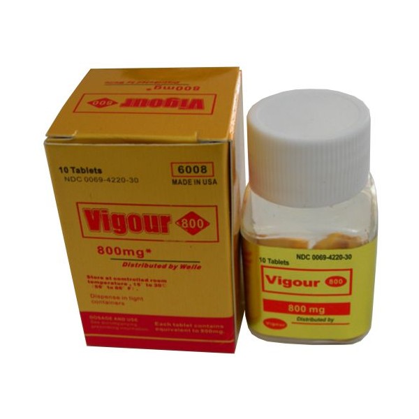 Vigour 800mg Dourado - Vigoroso - Aumento desempenho Sexual