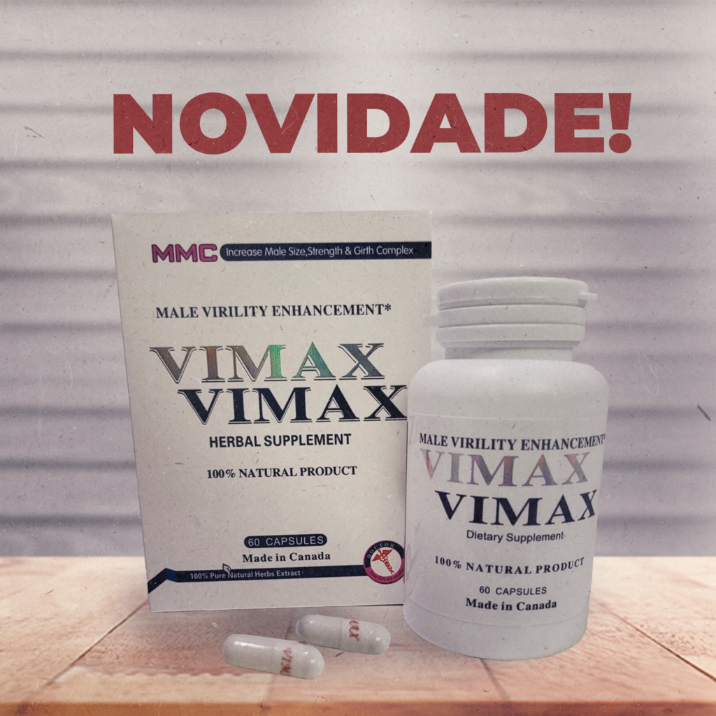 VIMAX 60 Cápsulas - Vigoroso - Aumento do Tamanho do Pénis